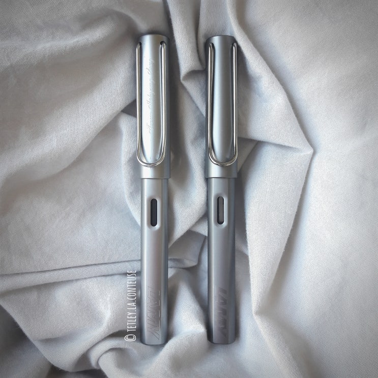 만년필 비교 - 라미 알스타 그라파이트 / 룩스 루테늄 (Lamy Alstar Graphite / Lamy LX ...