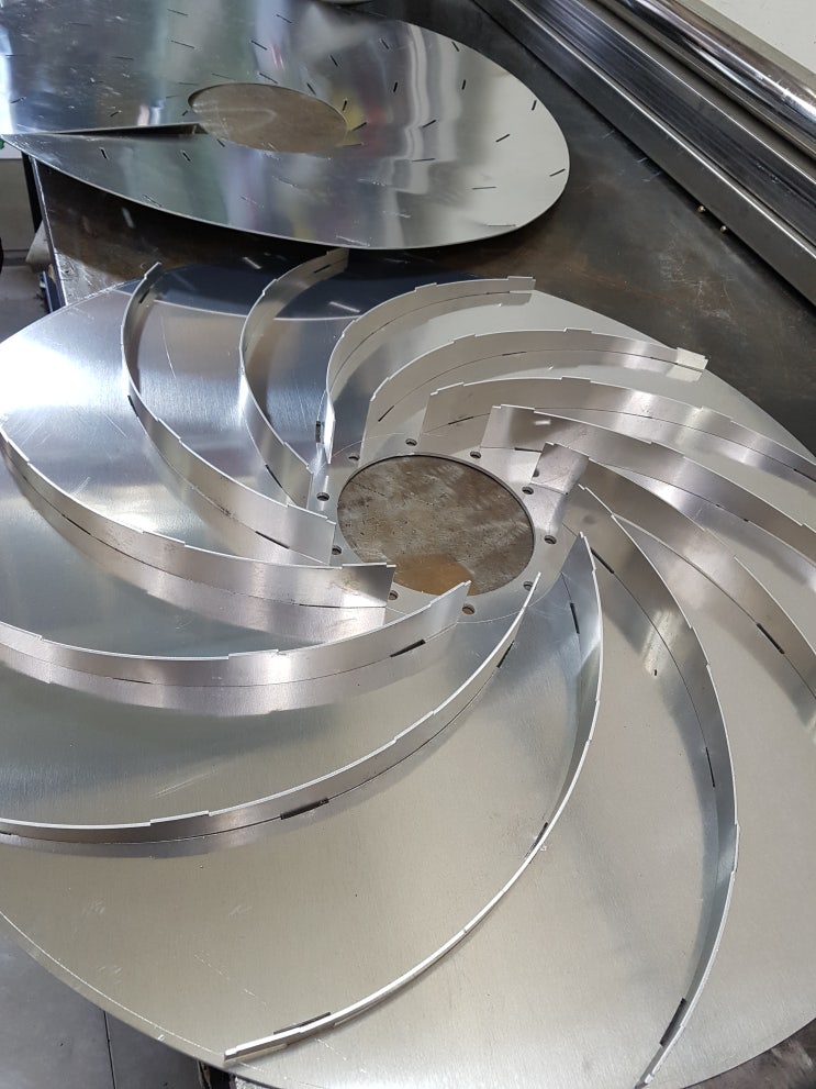 Impeller welding/알루미늄 임펠라용접/송풍기 임펠러/알루미늄용접/알루미늄장비/알루미늄 제작용접/풍력/티타늄 임펠러 ...