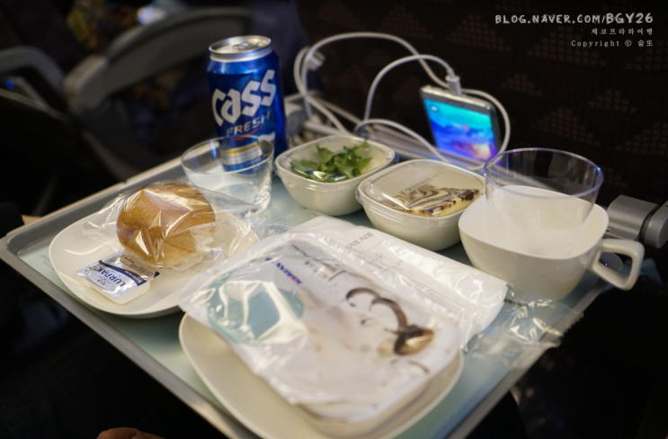 대한항공 KE935 이코노미 기내식 (프라하 직항 비행기) : 네이버 블로그