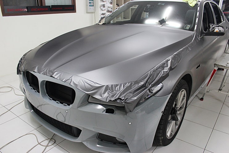 BMW 528i 전체랩핑 - ex카스킨 / 대전랩핑 / 3M 다크그레이/필름집(FilmZip) : 네이버 블로그