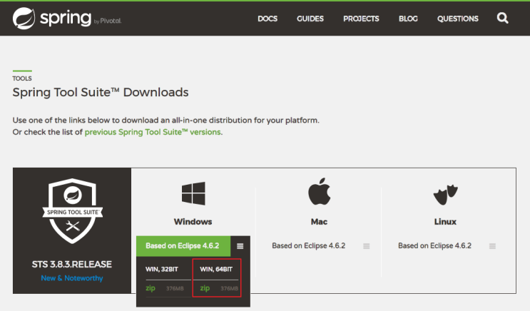 1회차_Spring Tool Suite 개요 및 설치, 설치 오류 해결법 : 네이버 블로그