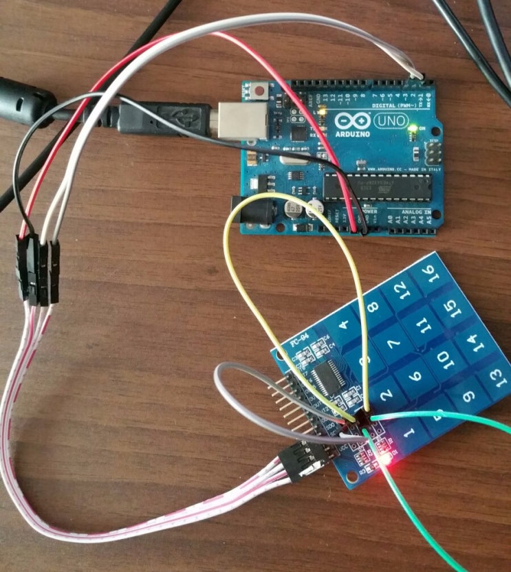 TTP229 4x4 touch keypad 동작 확인 : 네이버 블로그