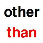 [other than] 해석방법 두 가지 : 네이버 블로그