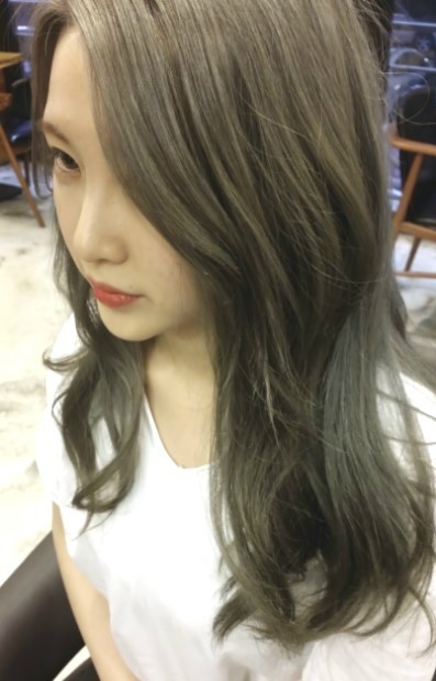 ★애쉬베이지염색 애쉬그레이 회색염색 차이 Hair Makeover 대구 동성로 미용실 그레이 베이지 염색 그레이지 애쉬