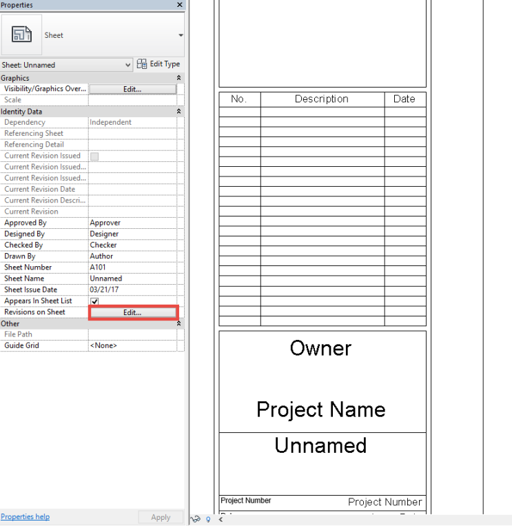 레빗(revit) - 시트의 수정 기호(Revisions on Sheet) : 네이버 블로그