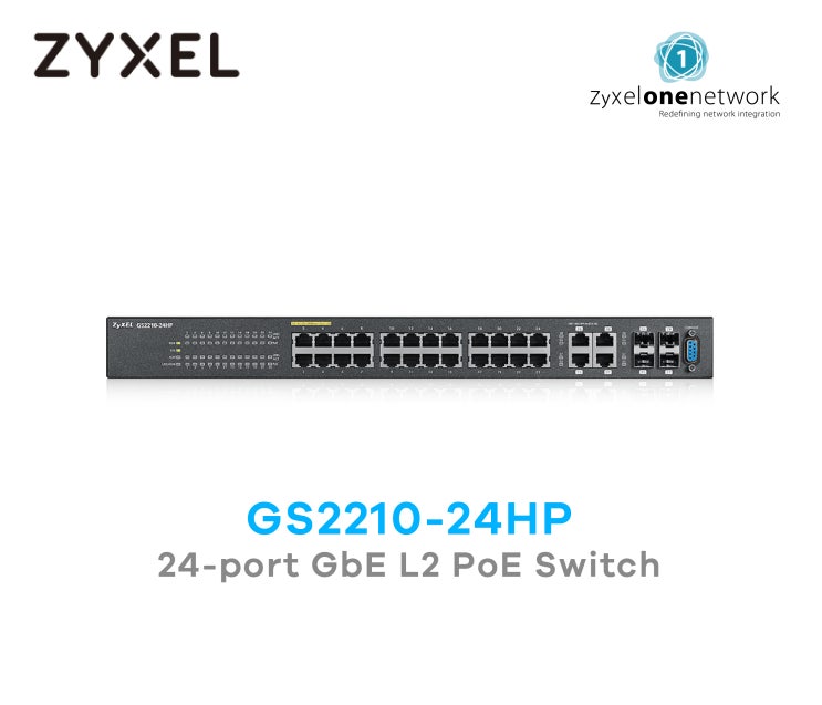 [L2 스위치] GS2210-24HP : 자이젤 24포트 기가비트 L2 PoE스위치 : 네이버 블로그