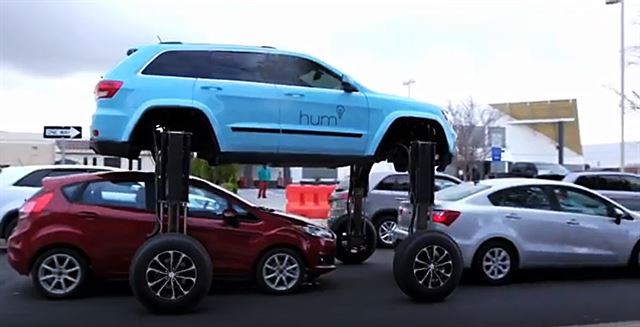 짜증나는 교통 체증, "상상했던 바로 그 자동차" Verizon Hum Rider rises above traffic ...