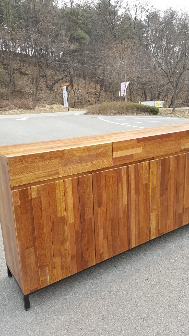 전망좋은방 사이드보드멀바우사이드보드원목거실장 멀바우거실장원목티비거실장와이드체스트레트로가구티비거실장위례미사지구동탄