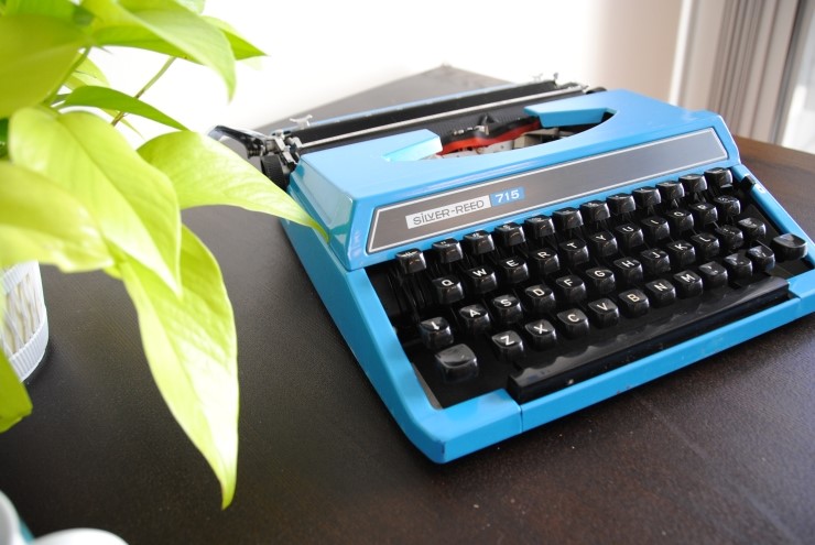 Silver reed 715 Type writer 일본 엔틱타자기 : 네이버 블로그