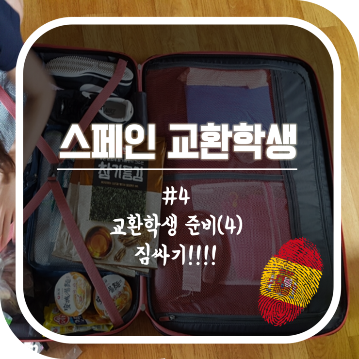 스페인 교환학생 꿀팁 암걸릴 것 같은 캐리어 짐 싸기 준비물 리스트 대공개 네이버 블로그