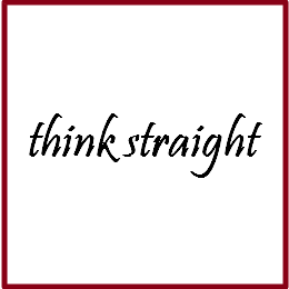 think straight 의미, 예문 : 네이버 블로그
