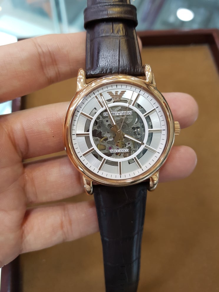 알마니 스켈레톤 메카니코 MECCANICO AR1983 : 네이버 블로그