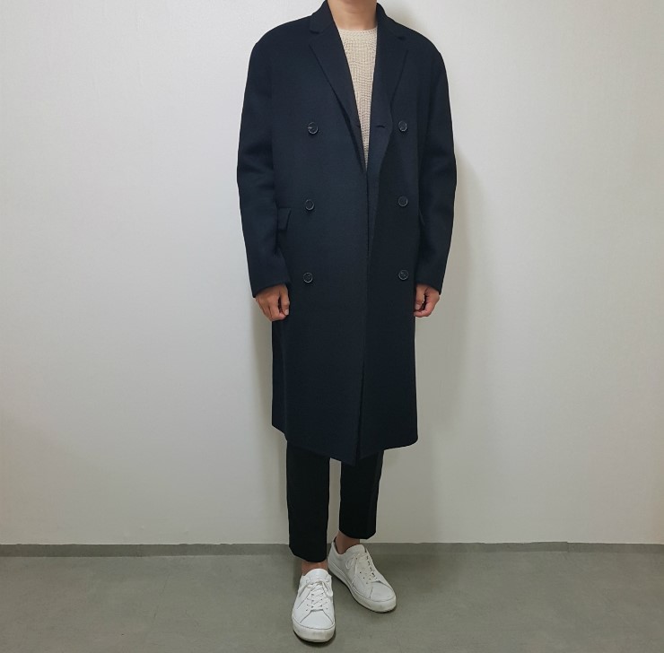 핸드메이드 남자 롱코트 코디베이지니트슬랙스커먼프로젝트 아킬레스로우 유뱅의 데일리룩 블로그 네이버 블로그
