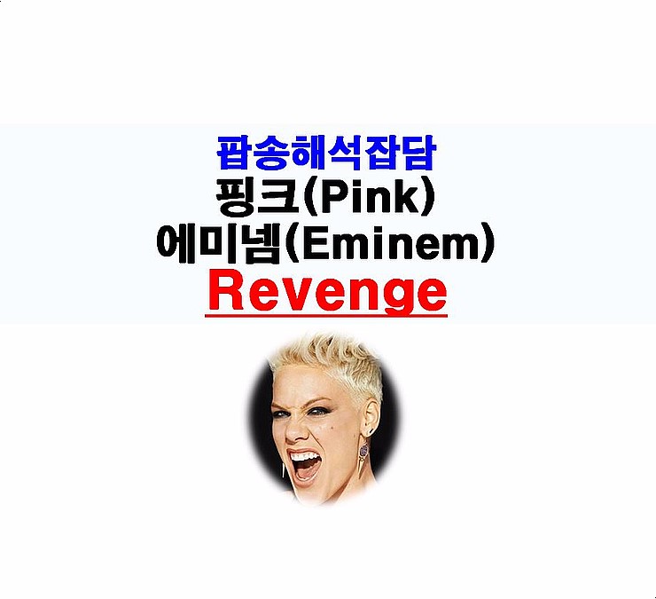 팝송해석잡담::핑크(Pink)+에미넴(Eminem) "Revenge", 히트할 수밖에 없는... : 네이버 블로그