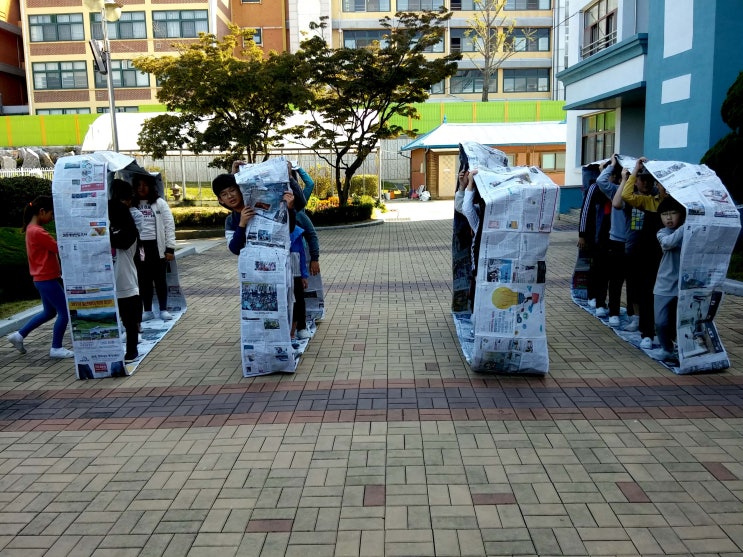 밀알반 13기 171020 밀알이야기아침편지 지도자와 독서가 계란 식초 실험 2일차 삼국 문화재 암기카드 신문지