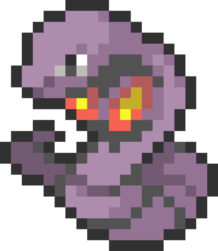 [픽셀아트] 포켓몬스터 - No.24 아보크 : 네이버 블로그