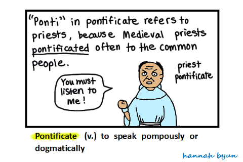 [SAT 필수단어 3/ pontificate] : 네이버 블로그