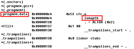 AVR GCC (WINAVR): const 상수 배열을 FLASH메모리에 위치시키는 방법 : 네이버 블로그