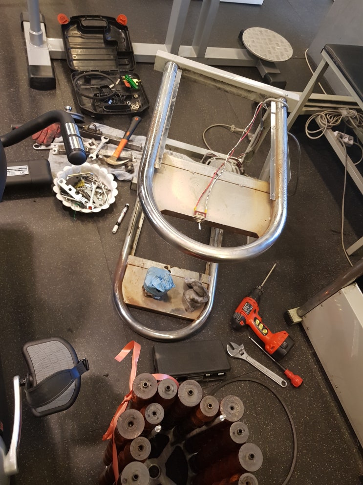 헬스장마사지 돌돌이마사지기 수리 : 네이버 블로그