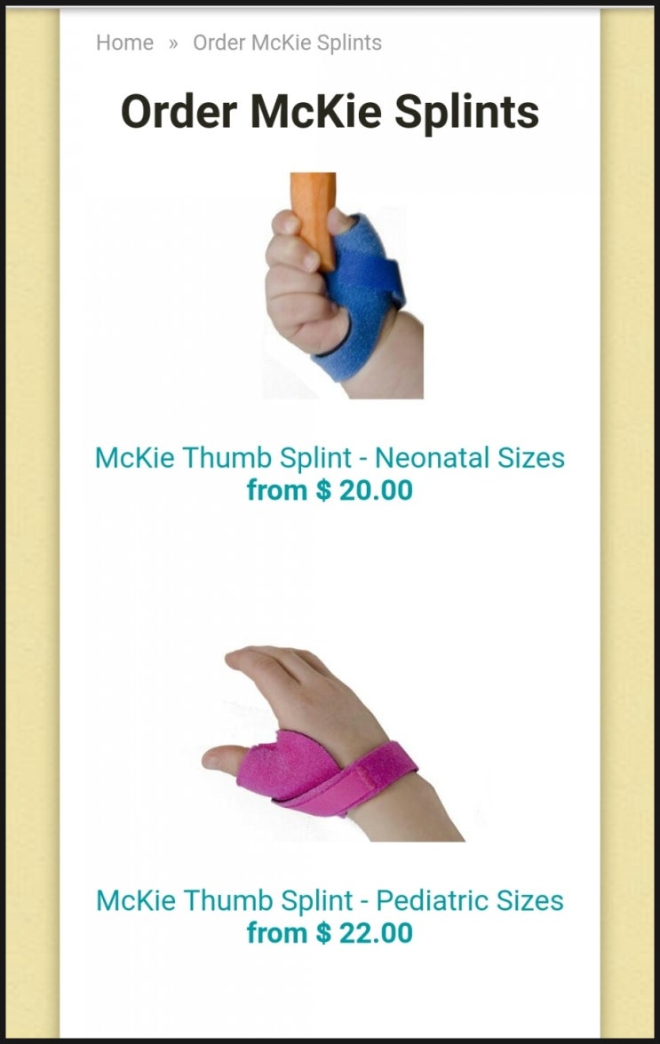 thumb abduction splints : 네이버 블로그