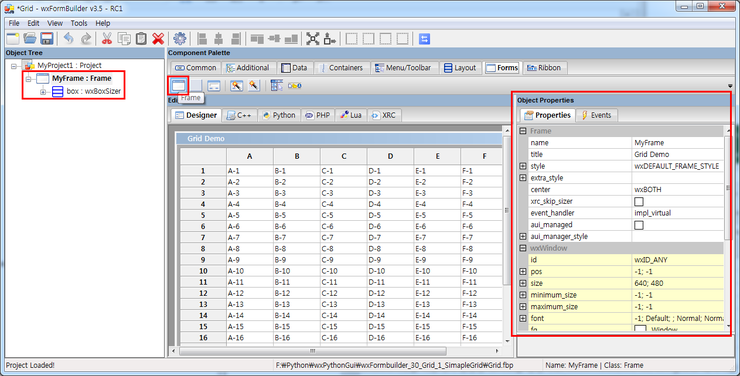 [wxPython] 그리드 컨트롤(Grid Control) (1) - 간단한 그리드(Simple Grid) : 네이버 블로그
