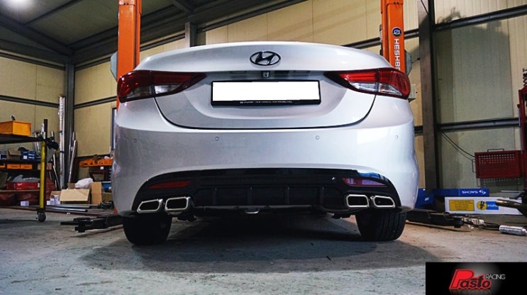 아반떼MD 배기튜닝과 브레이크튜닝! 순정듀얼가변배기로 배기음과 뒤태업글!! XG2P 브레이크튜닝으로 안정감업글!! : 네이버 블로그