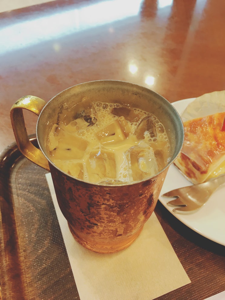 후쿠오카 하카타역 카페 우에시마 흑당커피 네이버 블로그