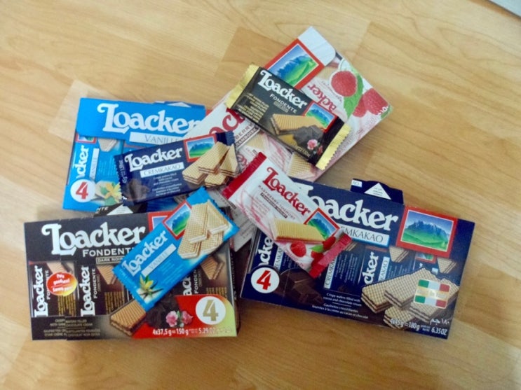 [로아커4종 리뷰먹방] Loacker 로아커 웨하스 4종을 먹어보다!!:-) : 네이버 블로그