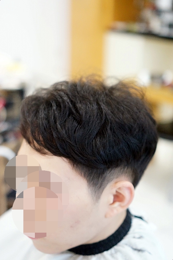 머리숱 없는 남자 얇은머리 투블럭 머리숱 많아보이는 아이롱펌★강남미용실 이쌤헤어 네이버 블로그