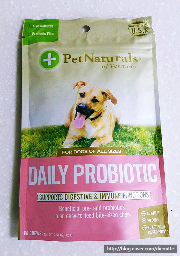 Pet Naturals of Vermont Daily Probiotic For Dogs of All Sizes, 펫 네츄럴스 ...