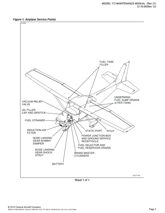 Cessna 172 Maitenance Manual (Rev 21)(한글정비교범)(12) , 12-00-00(Rev 8 ...