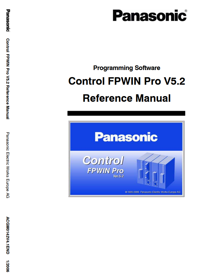 파라소닉 파나소닉 Panasonic control FPWIN Pro V5.2 Reference 제품메뉴얼 수리문의 구매문의 ...