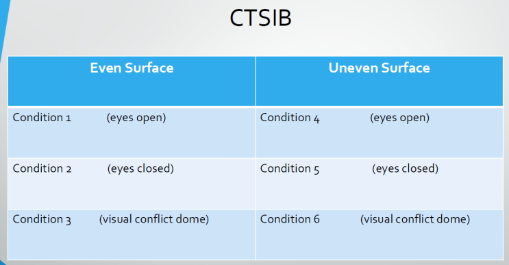 CTSIB(Clinical Test of Sensory Interaction and Balance) : 네이버 블로그