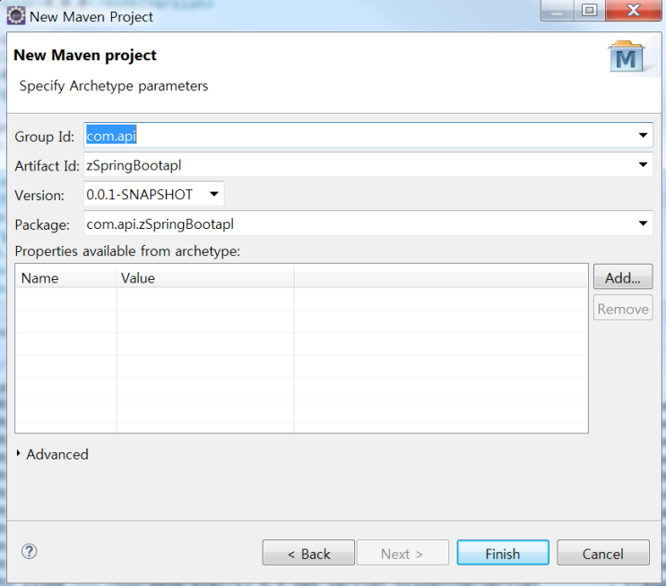 스프링 부트 레스트 JSON API[ spring boot rest json api] 메이븐 프로젝트 [ maven ...