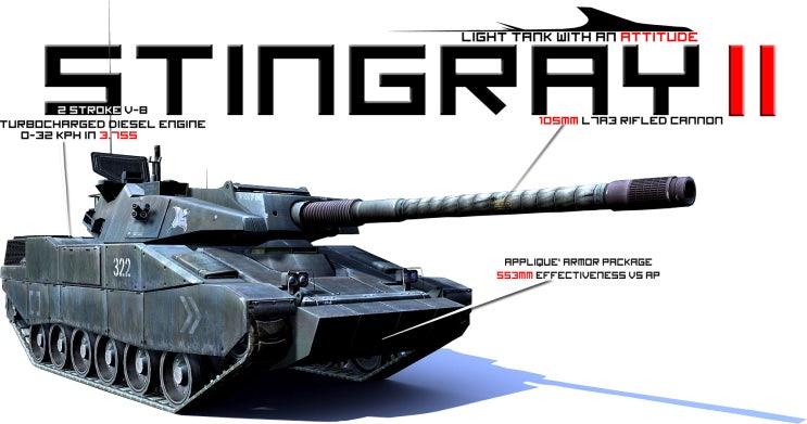 태국 육군의 경전차 스팅레이(Stingray Light Tank) : 네이버 블로그