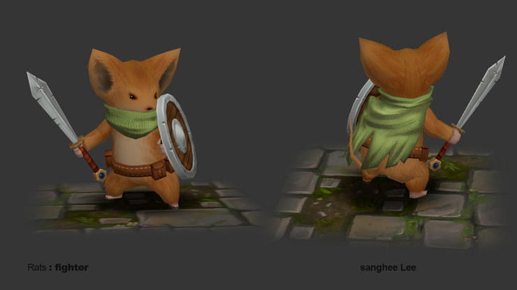 3D 캐릭터 #8 :: 쥐 Rat - fighter 전사 : 네이버 블로그