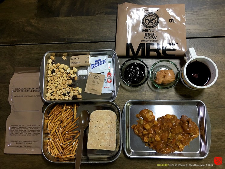 미군 전투식량 MRE MENU 9 BEEF STEW 맛보기 : 네이버 블로그