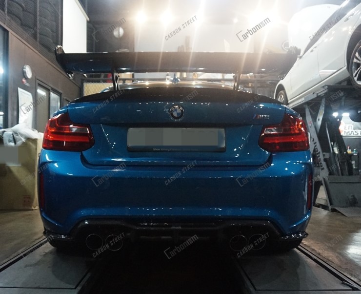 [카본이즘] 카본스트릿 GTS WING / BMW F87 M2 카본스트릿 디퓨저 장착사진. : 네이버 블로그