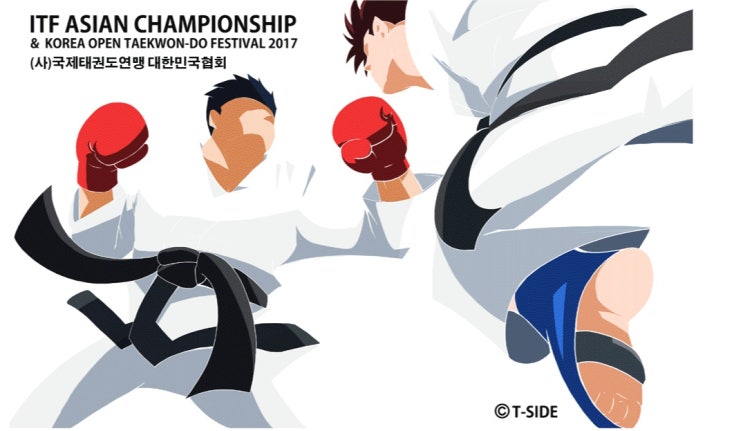 ITF-KOREA맞서기 일러스트(티사이드,태권도일러스트) : 네이버 블로그
