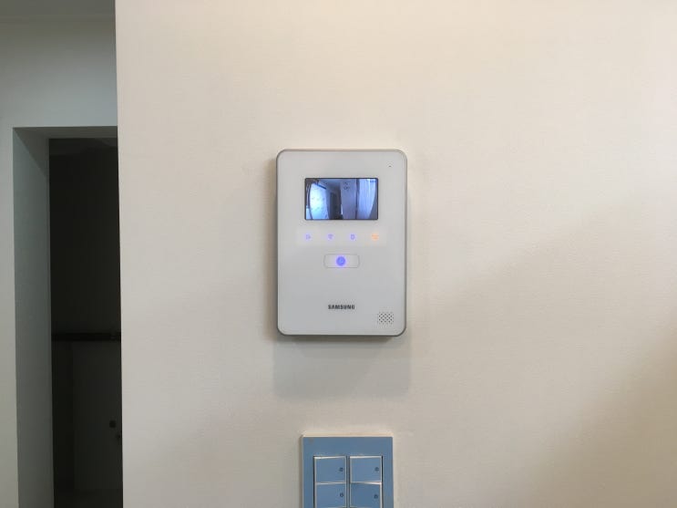 현관초인종 교체/ 망우동 금호아파트 삼성인터폰 SHT-3625AMW설치 : 네이버 블로그
