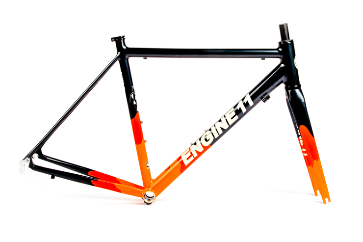 2018 ENGINE11 CRIT-D ROAD BIKE FRAMESET BLACK/BLAST ORANGE & BLACK ...
