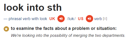 [BJ's 비즈니스 영어] Look into sth- 검토하다 : 네이버 블로그