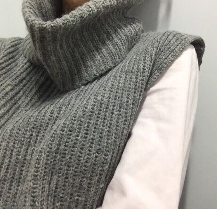 겨울 여자 데일리룩 분홍셔츠 수지st 그레이 터틀넥 니트 조끼 코디 네이버 블로그