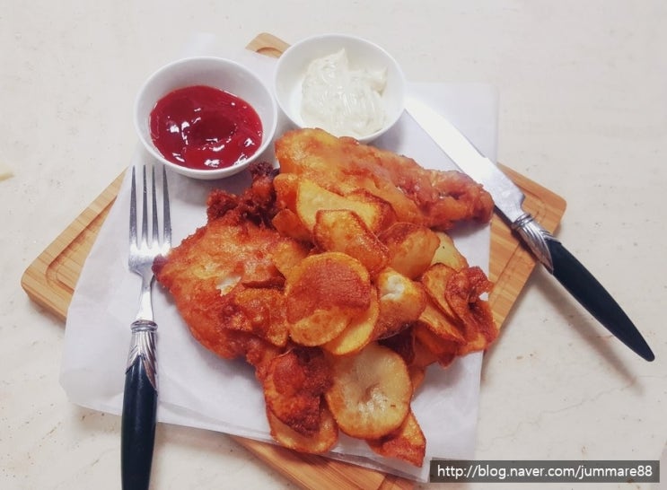 피쉬앤칩스 만들기 제대로 만들어 맛나게 먹었어요 네이버 블로그