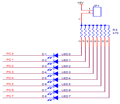 [AVR]ATmega128A I/O포트(2) - LED제어 : 네이버 블로그