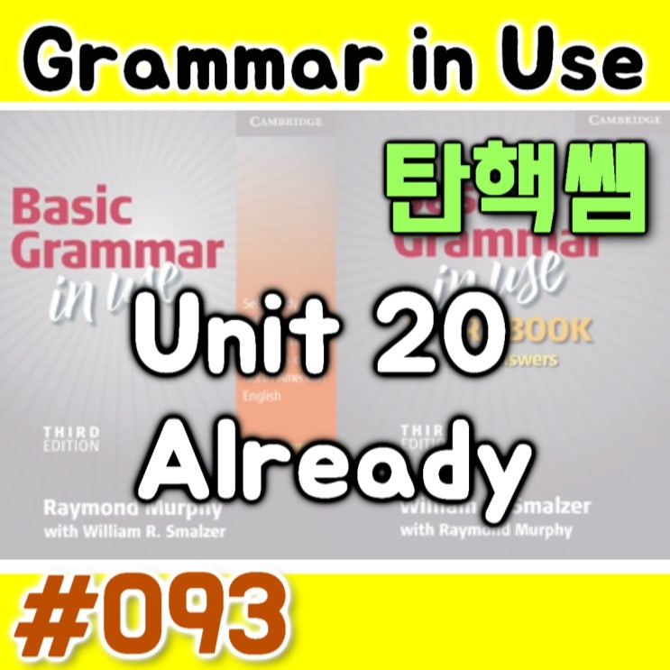 그래머인유즈 베이직 Unit 19 Already 구십삼 네이버 블로그