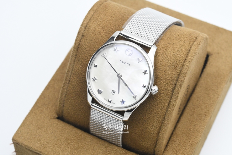 구찌 지타임리스(G-Timeless) YA126583 MOP(자개)다이얼 #청주구찌#구찌시계 - [스타럭스 정품][청주타임21 ...