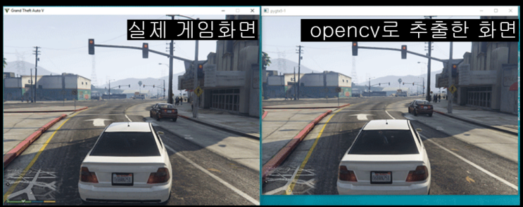 [PYTHON] 파이썬 예제코드입니다 - pygta5(1) gta5 화면을 인식하는 창 만들기 from Sentdex's ...