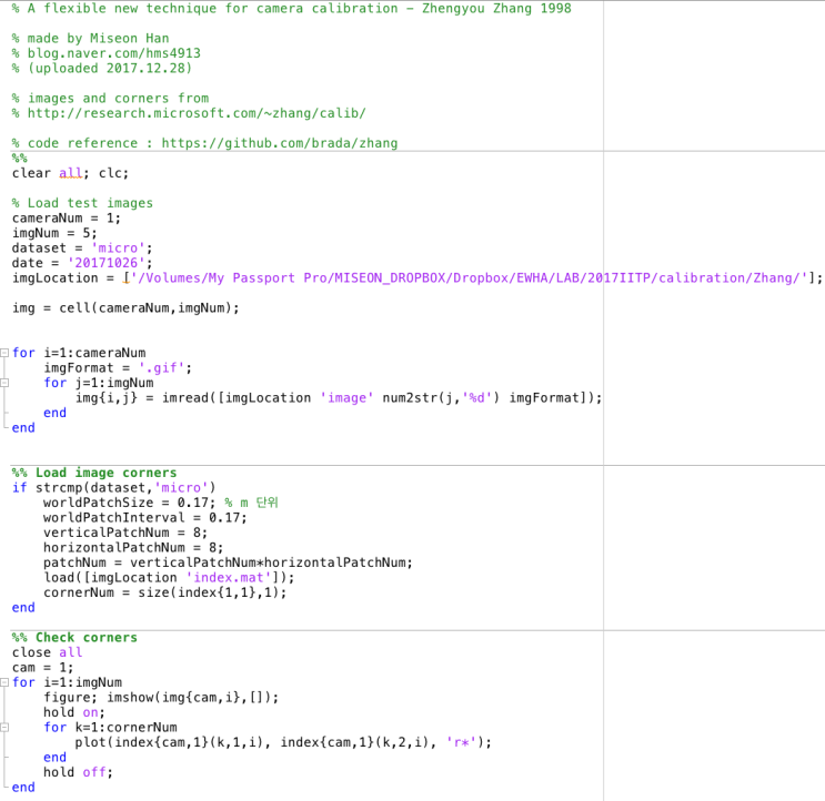 Zhang Calibration Code : 네이버 블로그