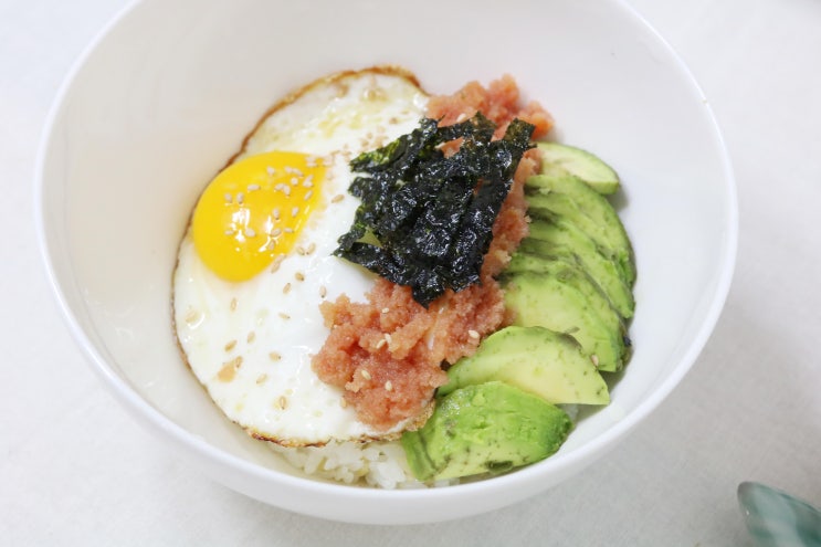 아보카도 명란 비빔밥, 영양만점 혼밥메뉴♪ : 네이버 블로그